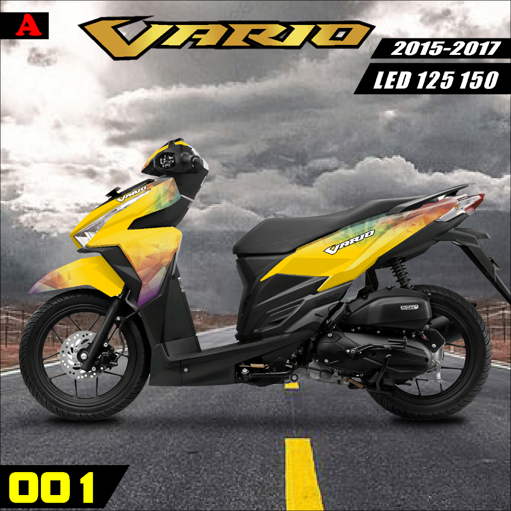 Jual (COD)Decal Stiker Vario 125/150 led Full Body gradasi terbaru ...