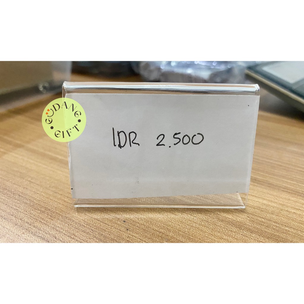 Jual Akrilik Label/Price Tag Akrilik Rak Stand Display|Label Display ...
