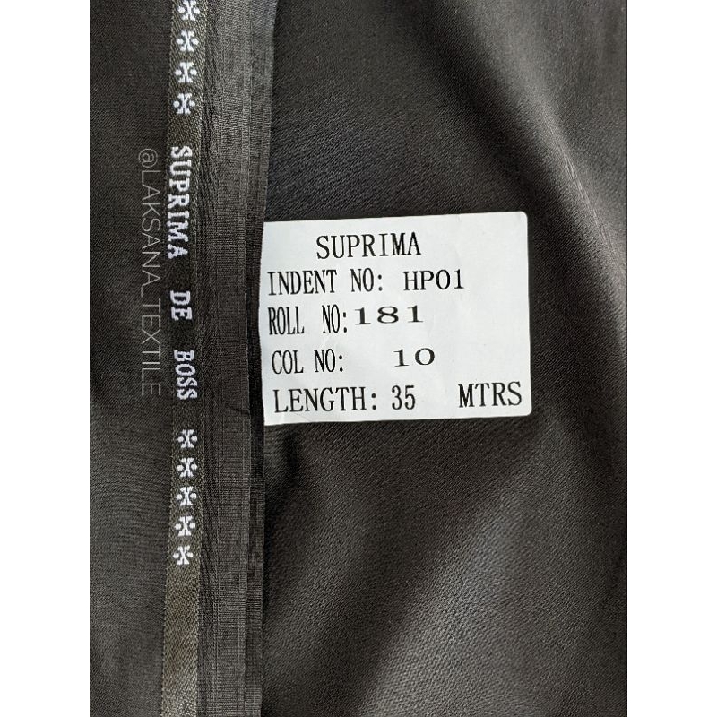 Jual SUPRIMA DE BOSS | BAHAN SERAGAM | SEMI WOLL DOFF | JUAN ROMAN ...