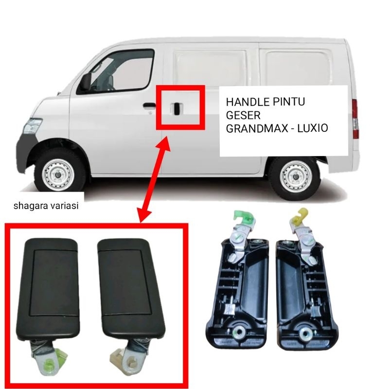 Jual HANDLE PINTU TENGAH MOBIL GRANDMAX LUXIO / HANDLE PINTU GESER ...