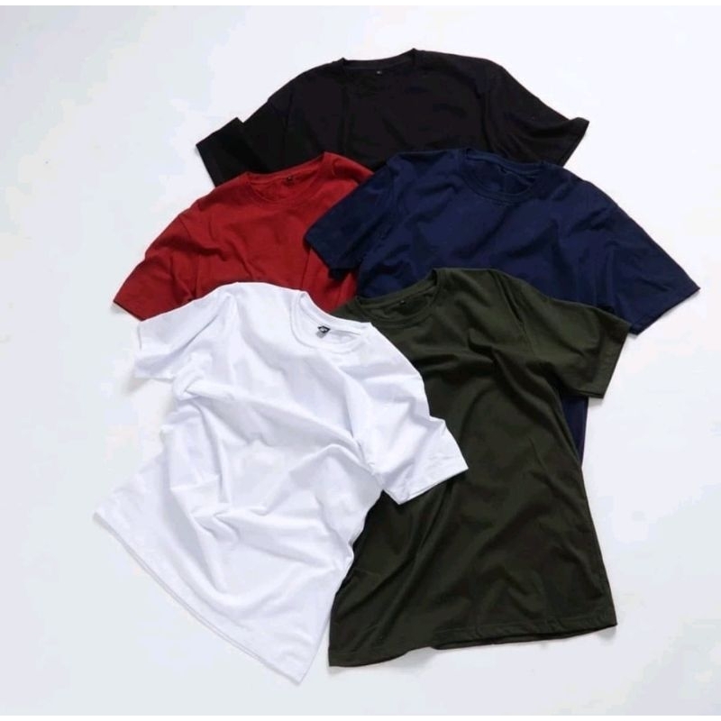 Jual Kaos Polos Bahan Polyester Lengan Pendek | Shopee Indonesia