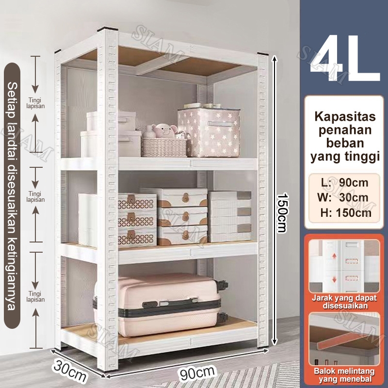 Jual 120*40*200cm Rak Besi / Rak Besi Siku / Rak Susun / Rak Besi Siku 5 Susun / Rak Besi ...