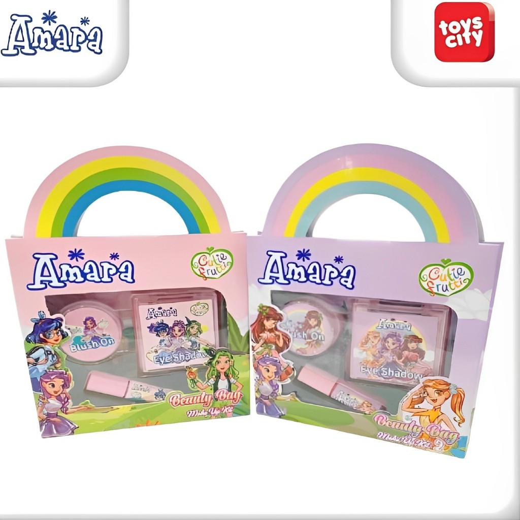 Jual Amara Cutie Frutti Beauty Bag Make Up Kit - Make Up Anak Set 3 Pcs ...