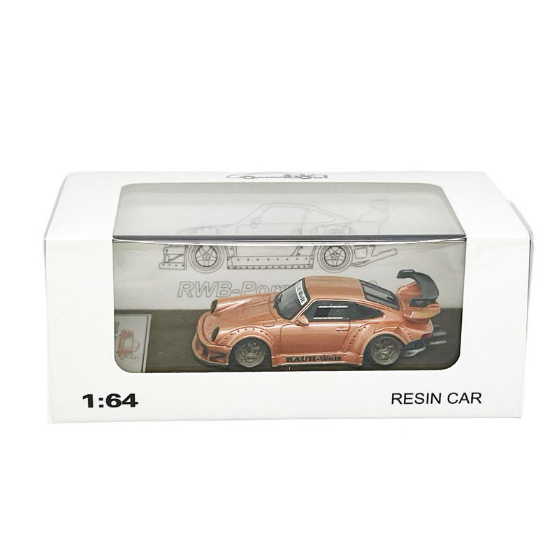 Jual Qidian 64 Porsche RWB 930 Resin Rauh Welt Gold Metalic | Shopee ...