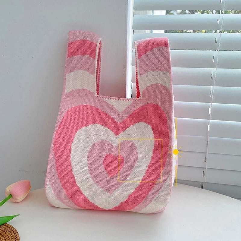 Jual POM Tas Knot Bag Korean StyleTote Bag Knitted Korean Bag Tas rajut ...