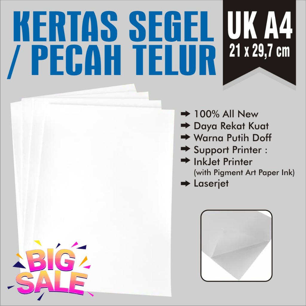 Jual Stiker Segel A4 Pecah Telur/Segel Garansi Premium/ Stiker Garansi ...