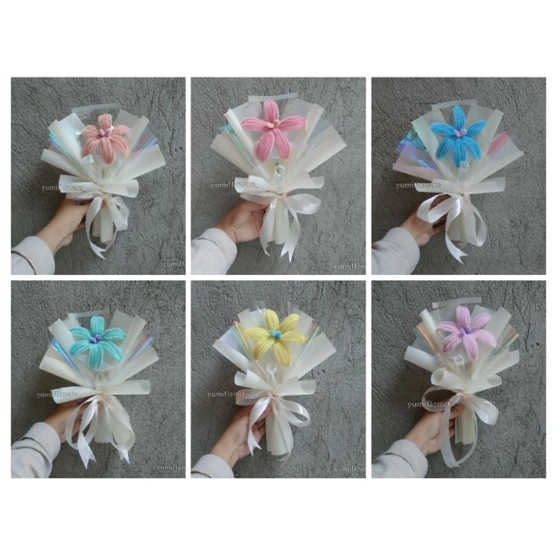 Jual Buket Bunga Mini Yumiflowers - Handmade Kreatif Kawat Bulu ...