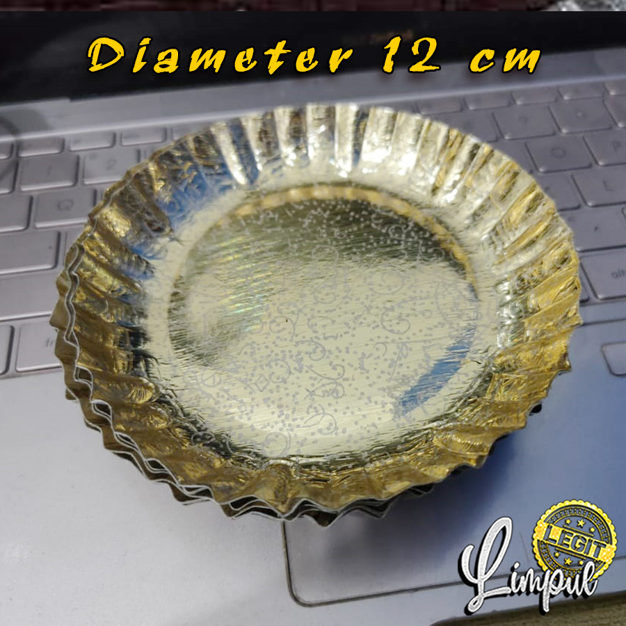 Jual PIRING KERTAS EMAS | 10 PCS | PIRING KERTAS PESTA KUE CAKE TART LEKUNGAN DALAM KUE ULANG ...