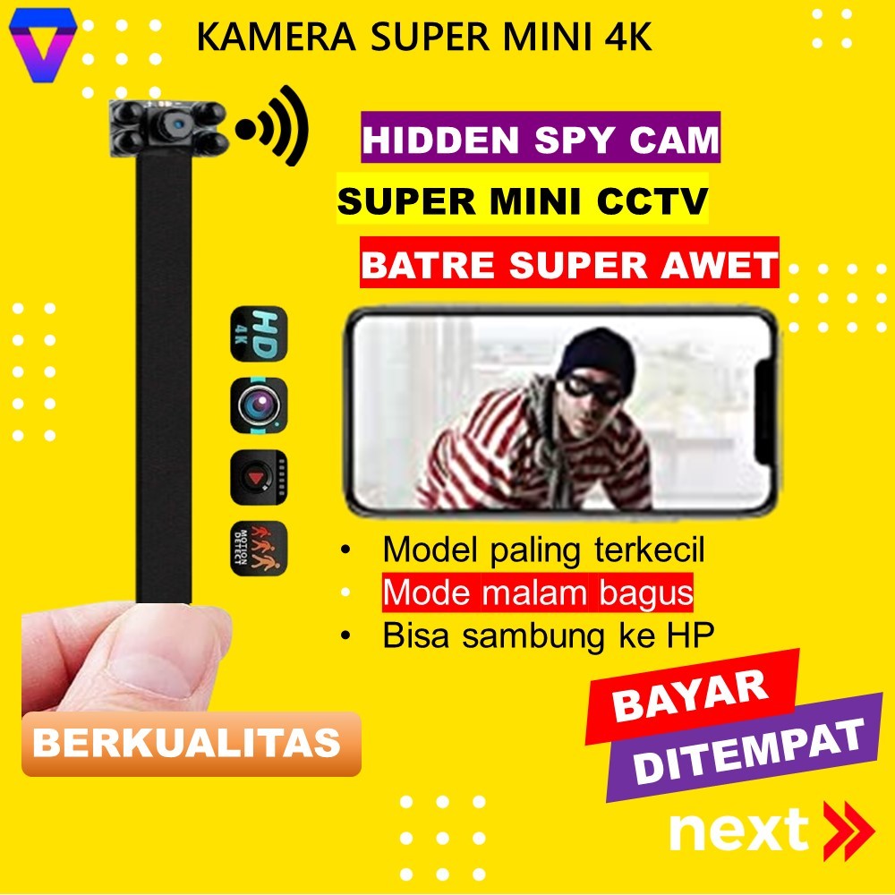 Jual CCTV Mini Tersembunyi Tanpa Kabel Bentuk Penyamaran Paling Kecil ...