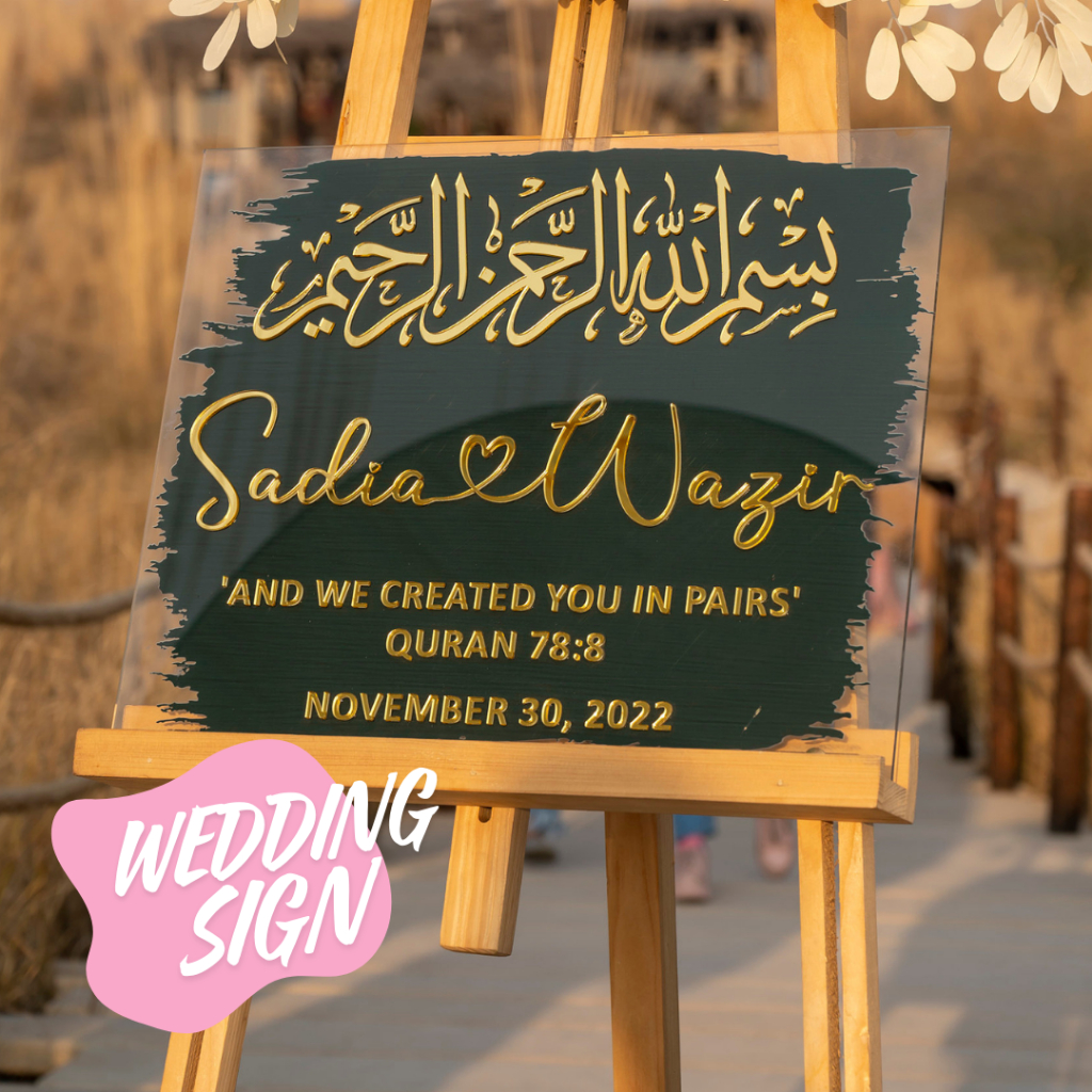 Jual DECORA UNION - Welcome Sign Wedding ACRYLIC 3D / Wedding Sign ...