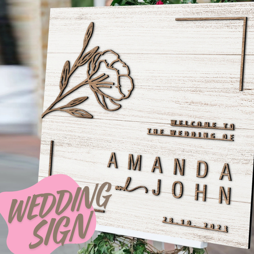 Jual DECORA UNION - welcome sign include standing / wedding sign ...