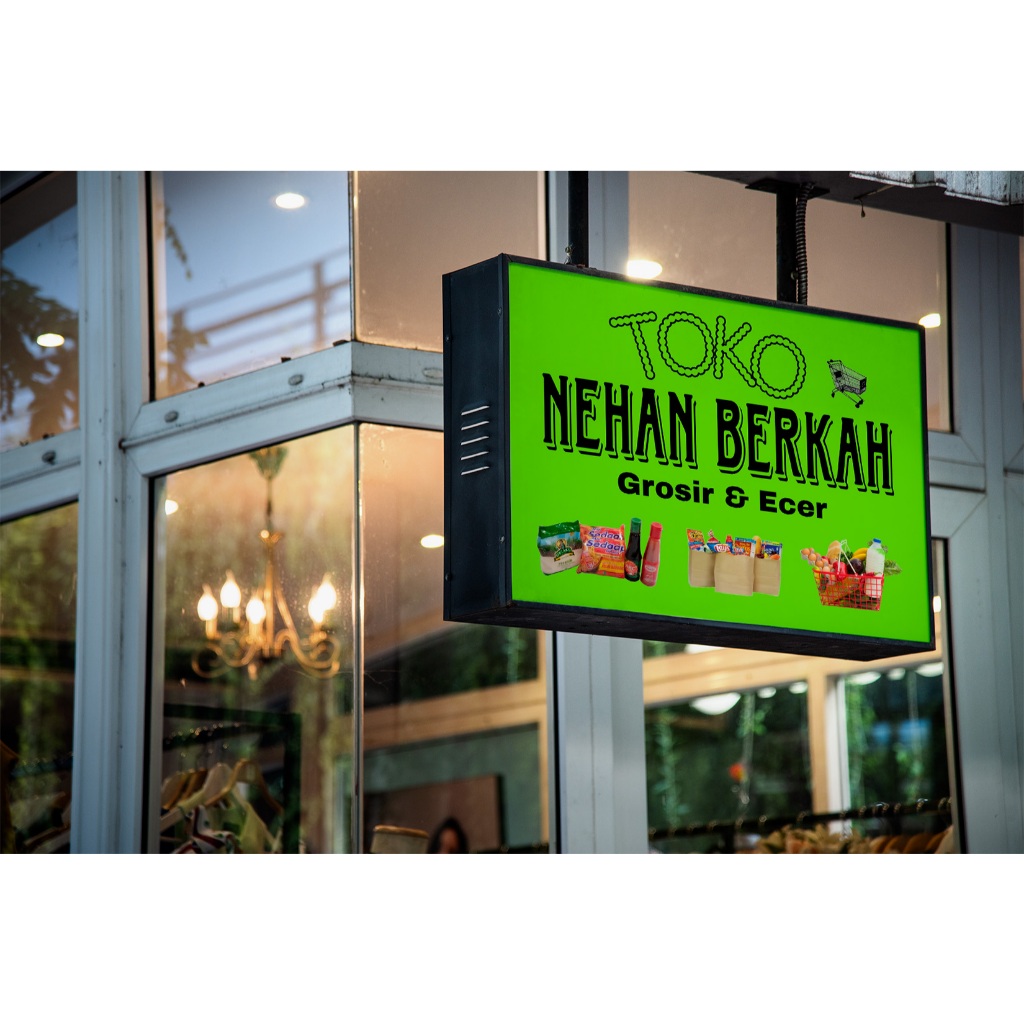 Jual Free Design – Neon Box Tahan Lama Ukuran 60 x 90 cm Bahan Akrilik ...