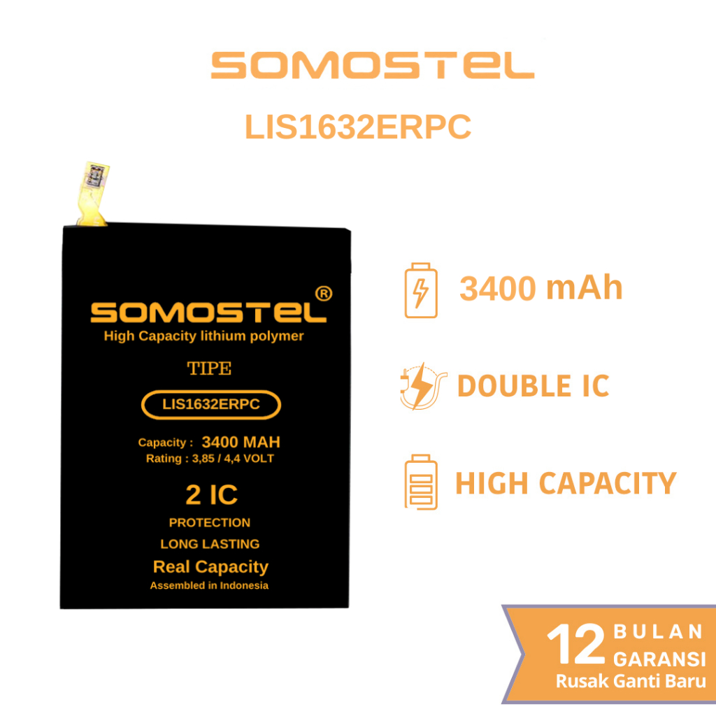 Jual Somostel - LIS1632ERPC Xperia XZ / XZS Batre Batrai Baterai ...