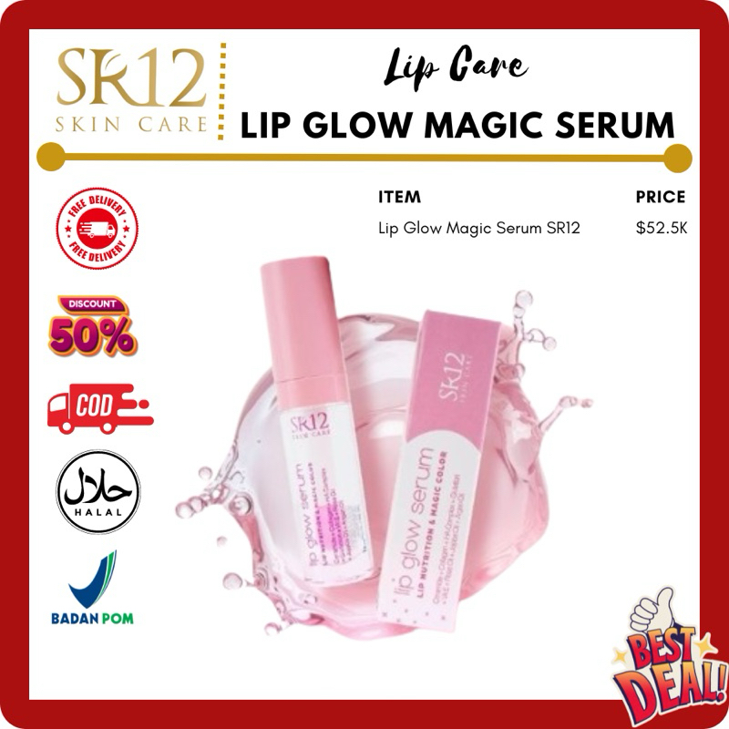 Jual LIP GLOW MAGIC SERUM SR12 BIBIR PINK ALAMI | Shopee Indonesia