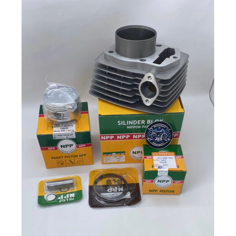 Jual JVS- BLOK SEHER TIGER BORING SILINDER + PISTON KIT TIGER REVO PHANTOM NPP ORIGINAL | Shopee ...