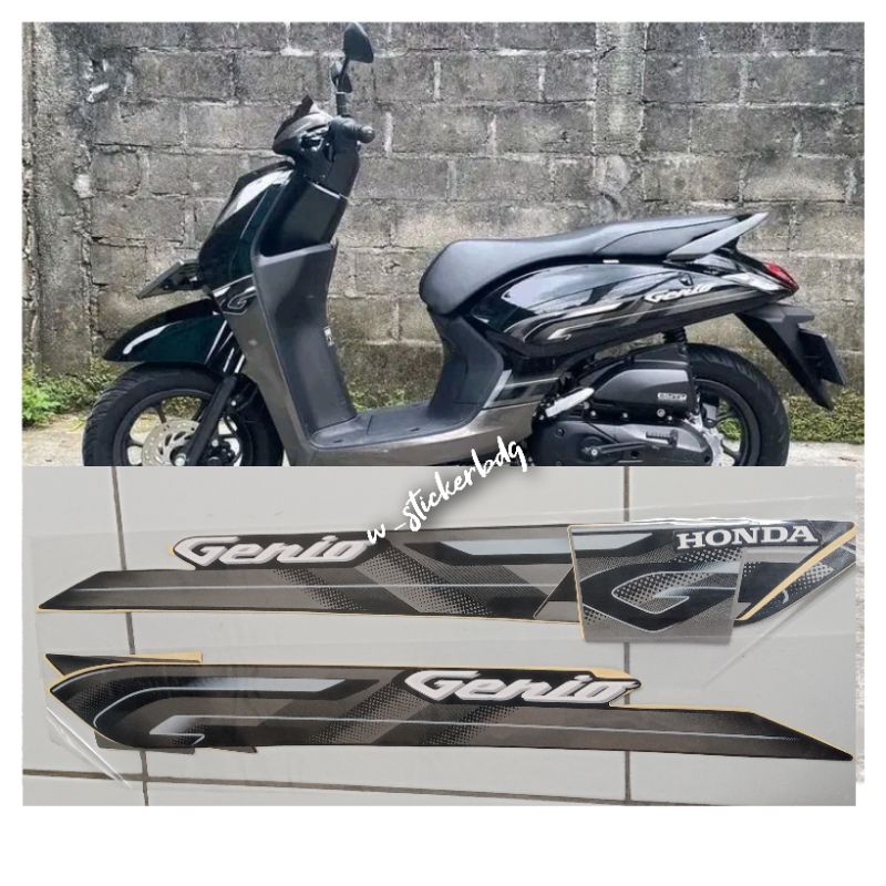Jual Striping Lis Bodi Honda Genio CBS 2022 Coklat Hitam Radiant Brown ...