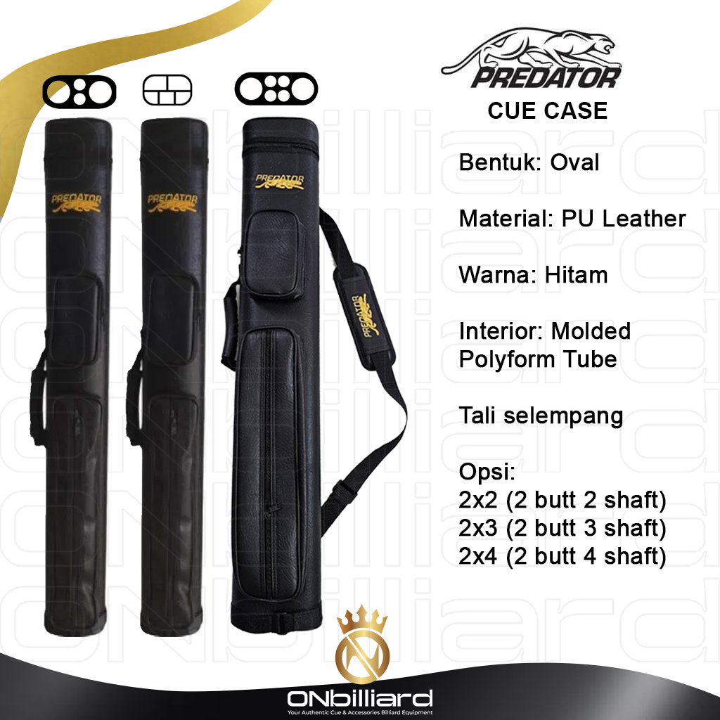 Jual Predator Tas Stick Billiard 2x2 2x3 2x4 Cue Case Billiard PU ...
