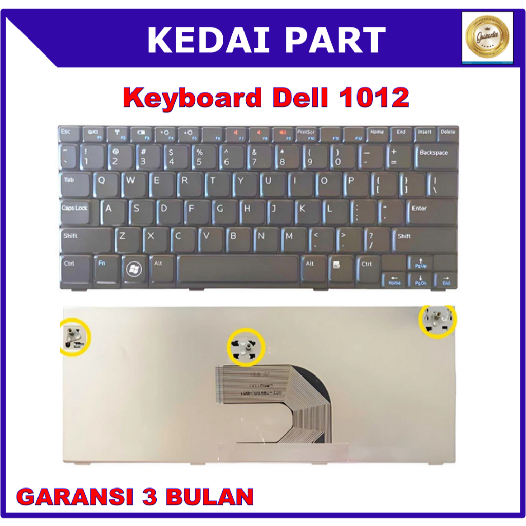 Jual KEYBOARD LAPTOP DELL MINI 1012 1018 SERIES BLACK | Shopee Indonesia