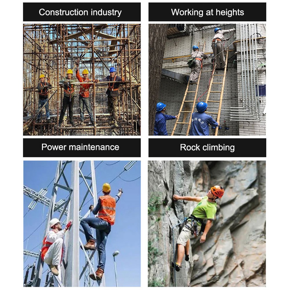 Jual Safety Full Body Harnes Five Point Construction Double Hook ...