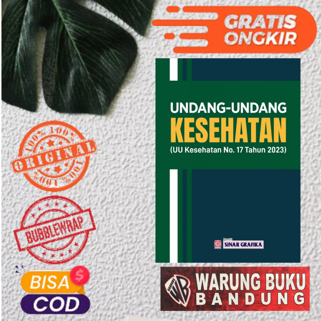 Jual Buku Undang-Undang Kesehatan UU RI No. 17 Tahun 2023 - Sinar ...