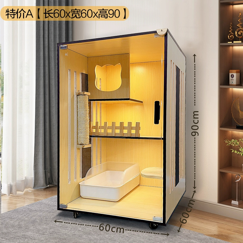 Jual L&Q Rumah kucing mewah Kandang kucing Rumah kucing kayu tahan ...