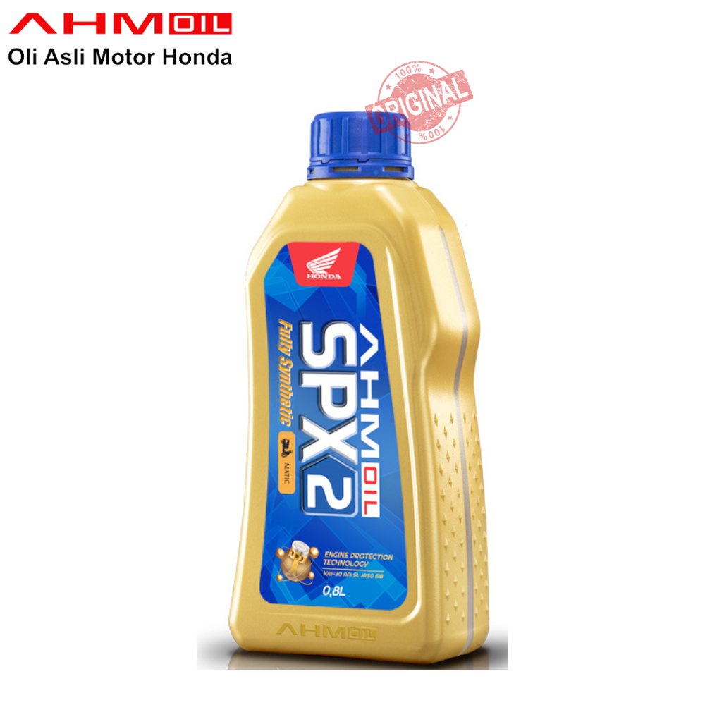 Jual Oli SPX2 Matic Original AHM 10W-30 JASO MB API SL 800ML / Oli ...