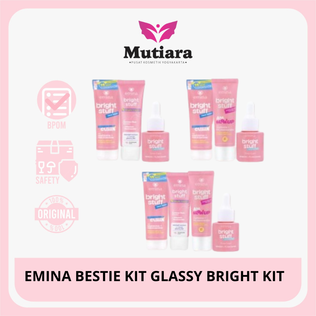 Jual EMINA BESTIE KIT GLASSY BRIGHT KIT | Shopee Indonesia