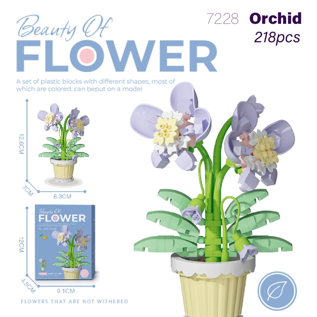 Jual BLOCK CITY - CLC Flower Pot puzzle block brick balok susun bunga ...