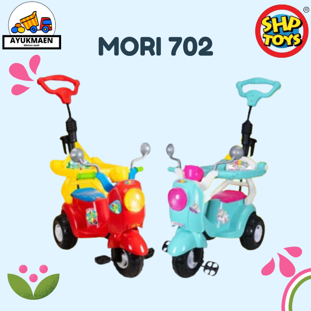 Jual Mainan Maenan Motor Motoran Anak Scooter Sepeda Roda Tiga MORI 702 ...