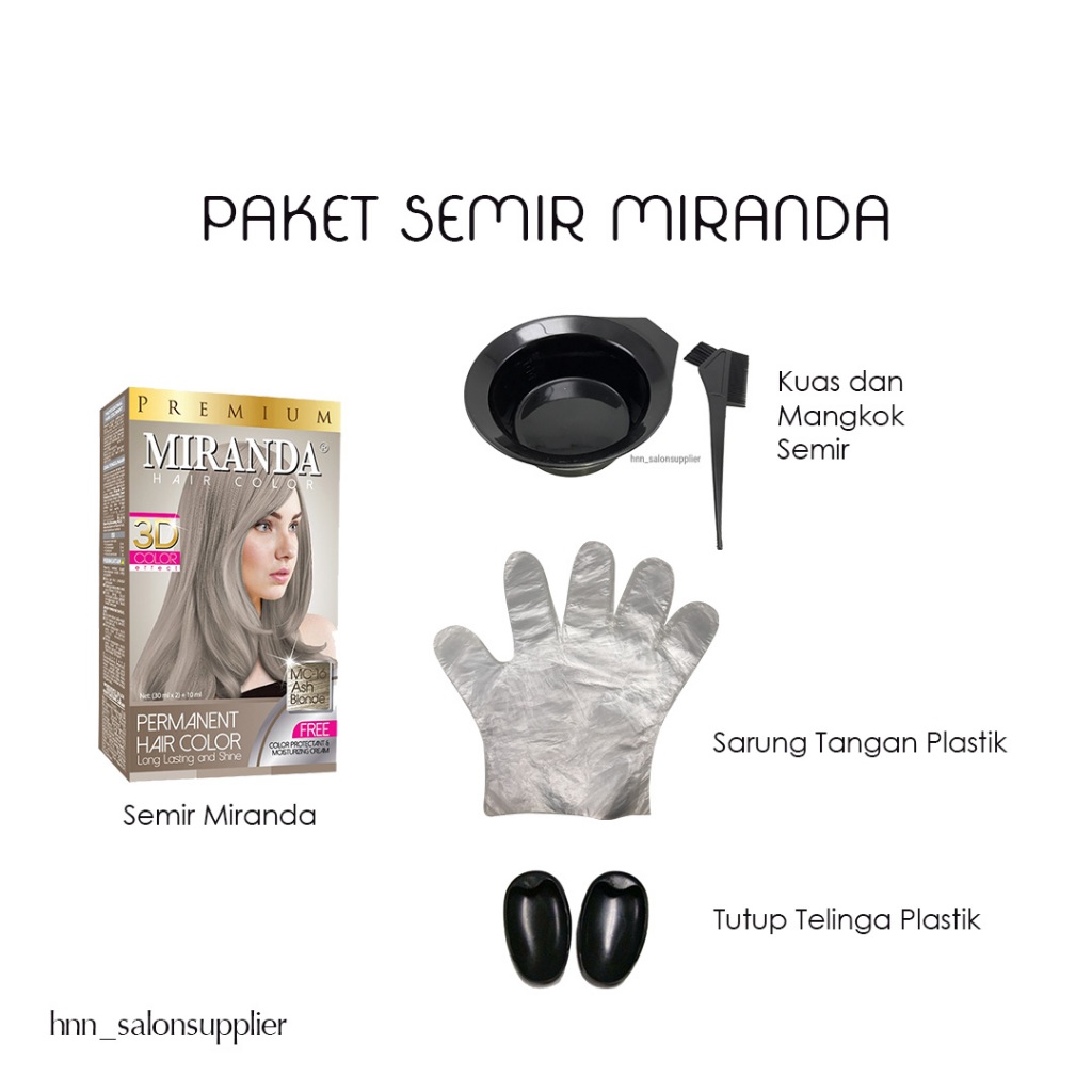 Jual Paket Semir Rambut Salon Barber Miranda Murah Lengkap | Shopee ...