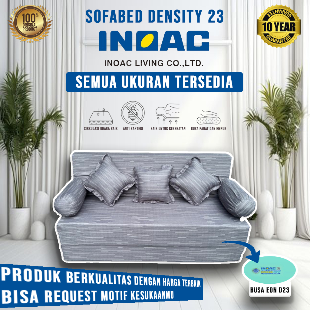 Jual Sofabed INOAC EON Original Garansi 10 Tahun Density 23 | Shopee ...