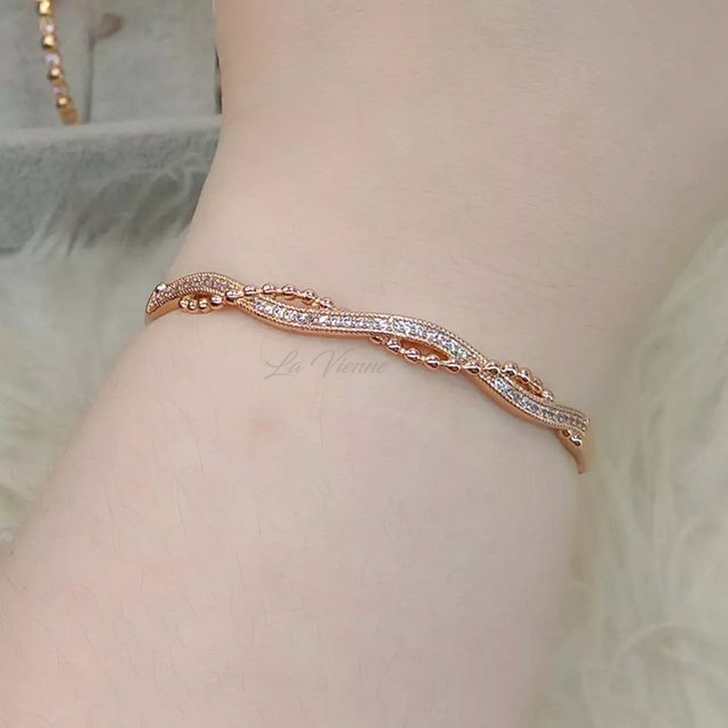 Jual La Vienne - Kimina - Gelang Titanium Wanita Anti Karat - Perhiasan ...
