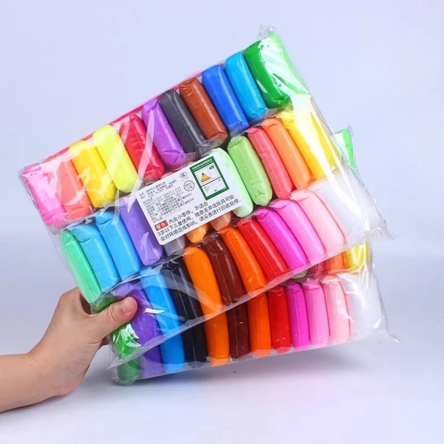 Jual Clay Polymer Magic Mainan Plastisin 12 Warna / Lilin Mainan 12 ...