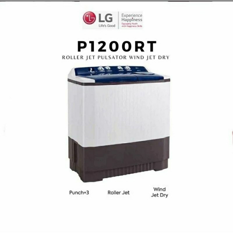 Jual Lg P1200RT Mesin Cuci 2 Tabung 12 Kg Twin Tub Garansi Resmi SNI ...