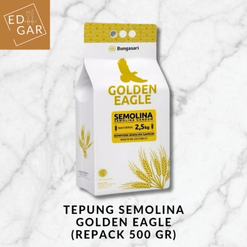 Jual Tepung semolina Golden Eagle repack 500 gr | Shopee Indonesia