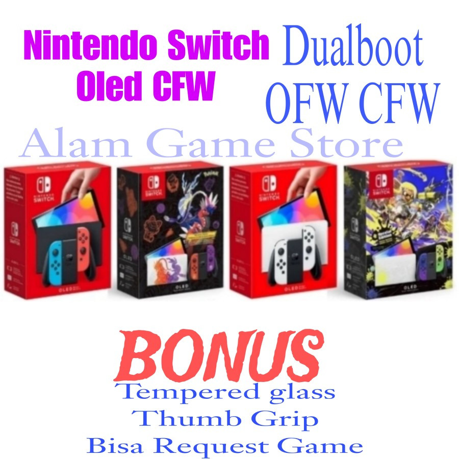 Jual Nintendo Switch Oled CFW Memori 128GB 256GB 512GB 1TB isi Full Game | Shopee Indonesia