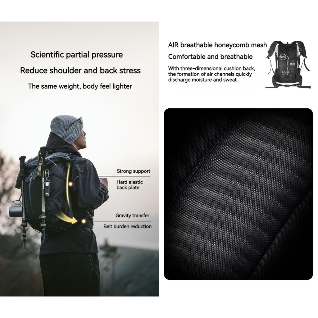 Jual Carrier Ultralight 30L + 5L Naturehike Hellium CNK2300016 Tas ...