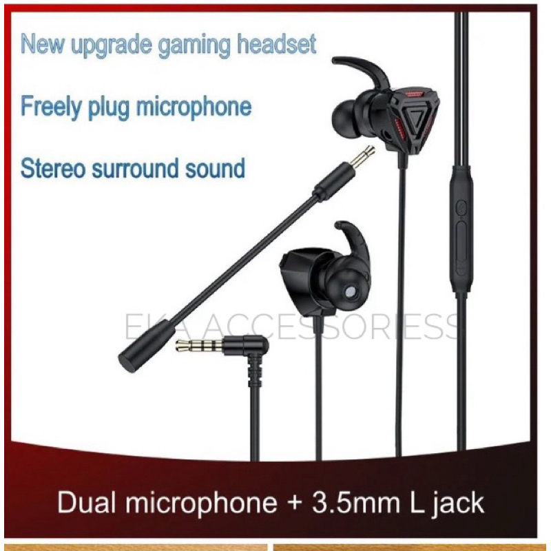 Jual HANDSFREE HEADSET HF GAMING MASTER GM EARPHONE XG AUDIO STEREO ...