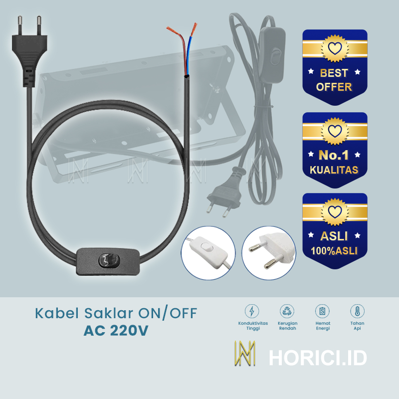 Jual KABEL SAKLAR ON-OFF / KABEL AC 220V / KABEL BUNTUNG / KABEL ...