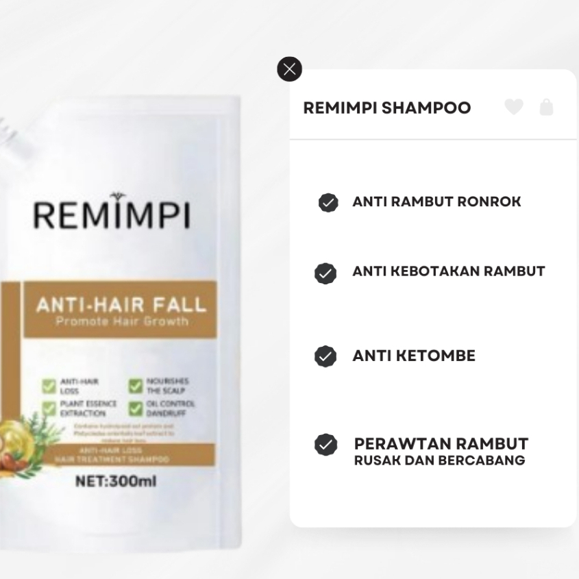 Jual SHAMPOO REMIMPI Anti Hair Loss Mengatasi Kerontokan Rambut Anti ...