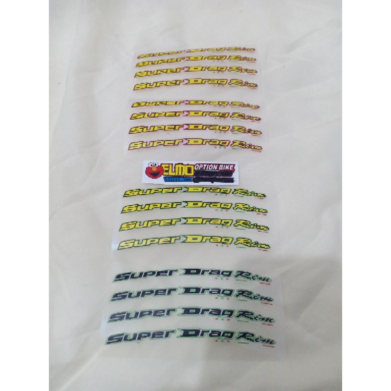 Jual Stiker velg super drag rims thailand uv premium | Shopee Indonesia