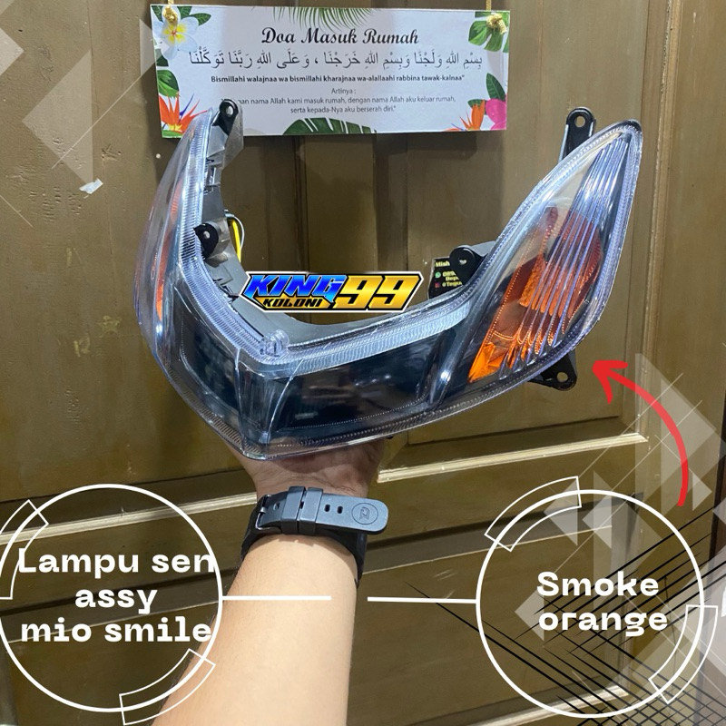 Jual Lampu sen mio smile modif custom smoke orange | Shopee Indonesia