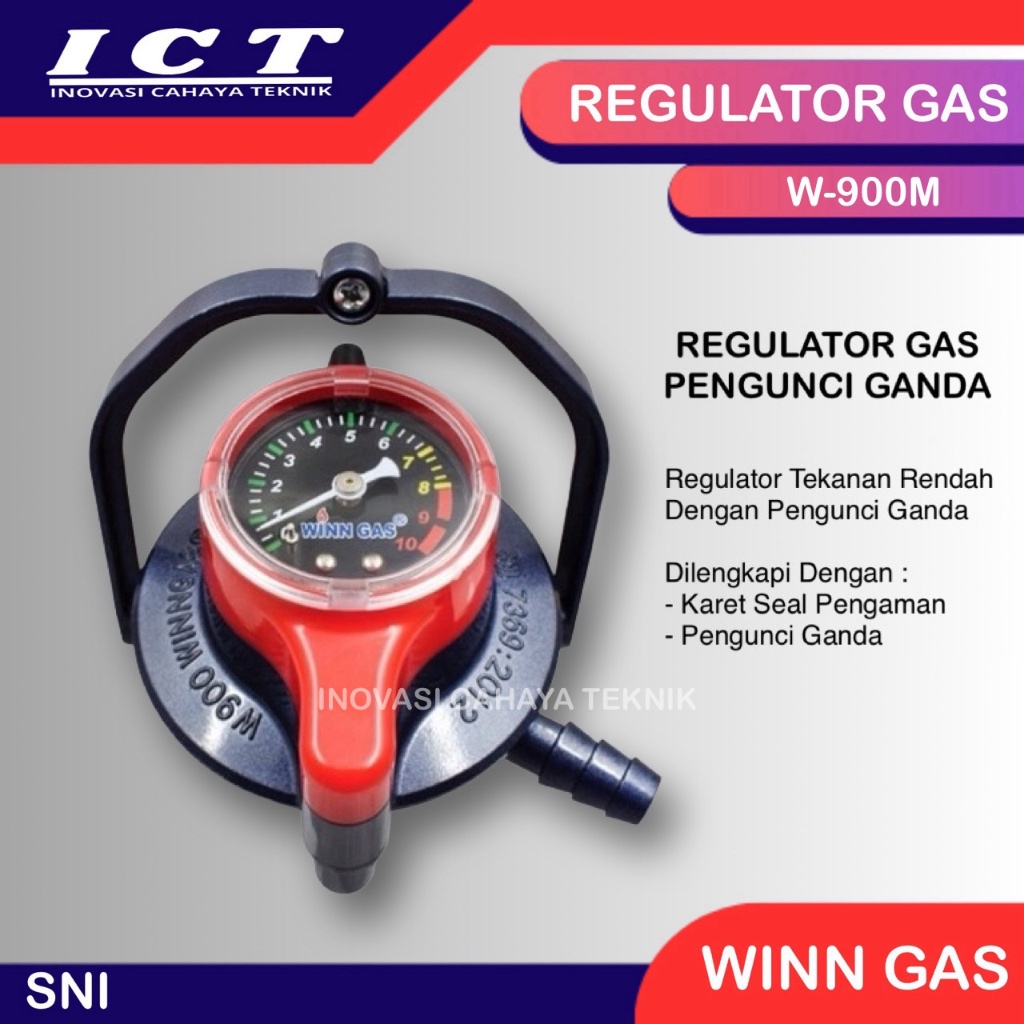 Jual REGULATOR WINN GAS PENGUNCI GANDA W-900M dan PSFR W-900M ...