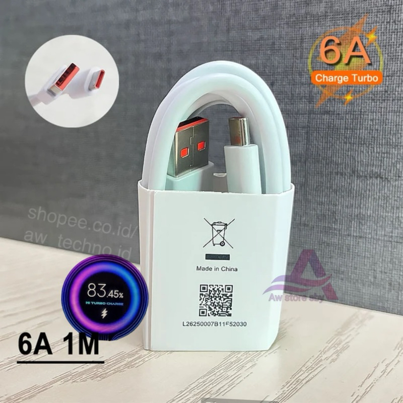Jual KABEL CHARGER XIAOMI TYPE C TURBO FAST CHARGING REDMI NOTE 9 PRO ...