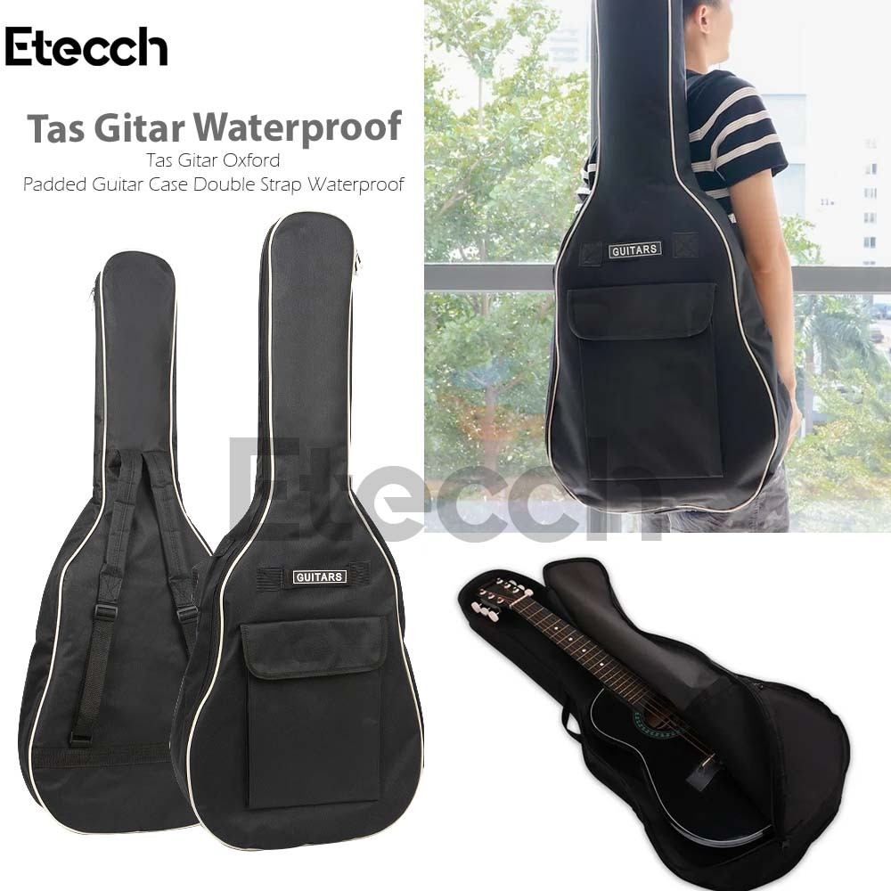 Jual Tas Gitar Oxford Padded Guitar Case Double Strap Waterproof ...