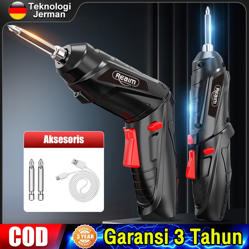 Jual Cordless Screwdriver 4.2 V Mesin Bor 4 Pcs Set Screwdriver Baterai ...