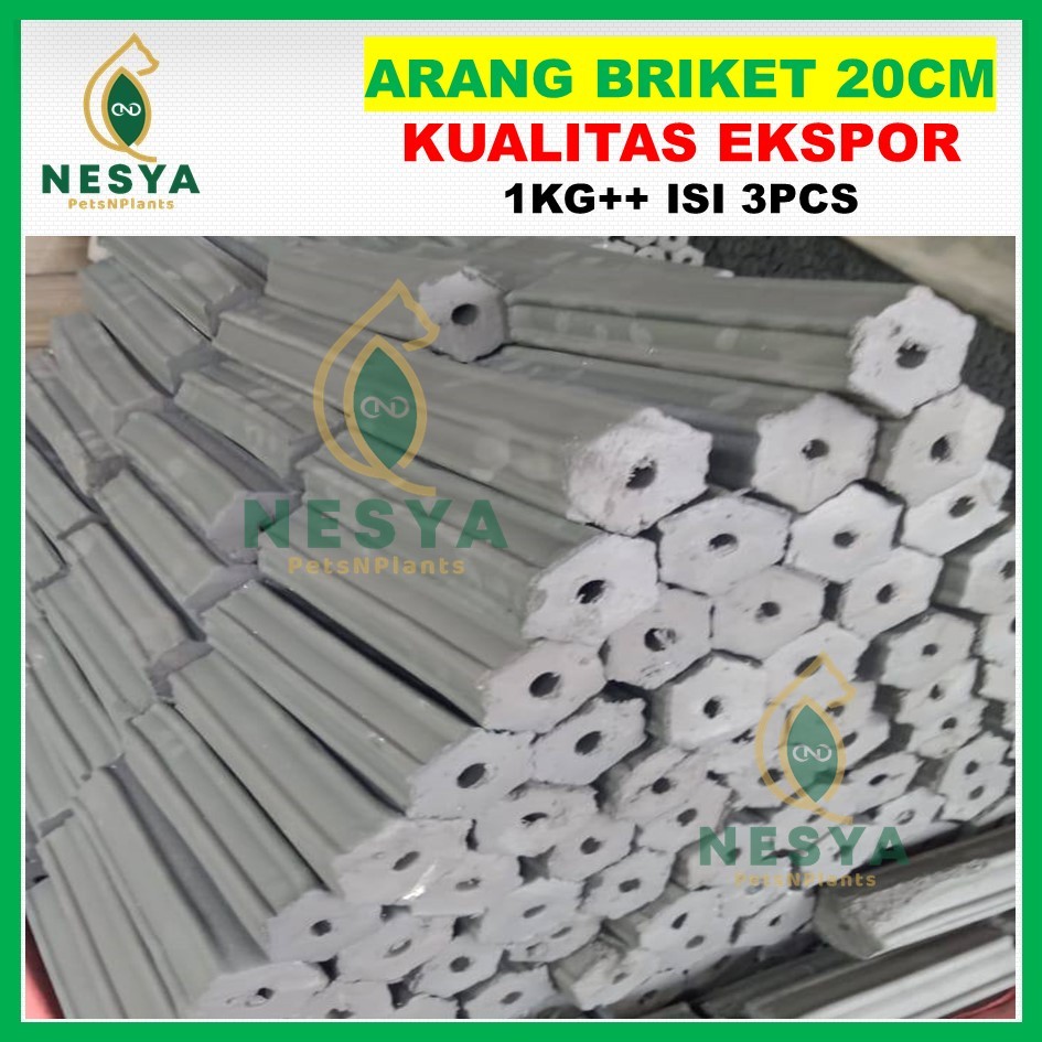 Jual Arang Briket Hexagonal 20cm Kualitas Ekspor Arang Bakar BBQ GRADE ...