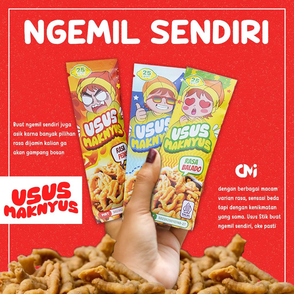 Jual Usus Maknyus CMI (Balado, Original, Pedas) | Shopee Indonesia