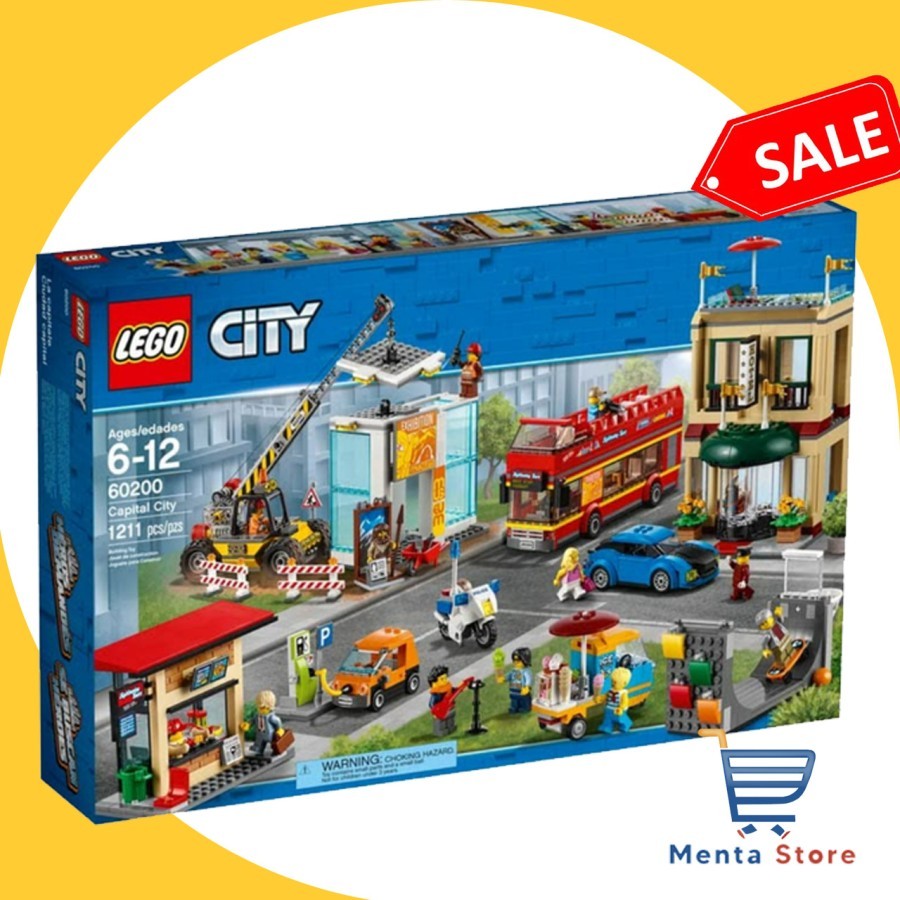 Jual LEGO 60200 Capital City Downtown Hotel Rooftop Museum Construction ...