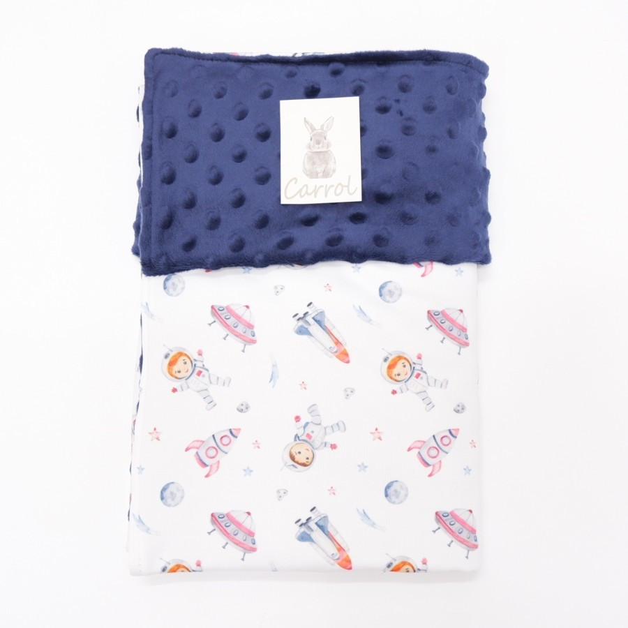 Jual carrol baby blanket astronaut n rocket defect | Shopee Indonesia